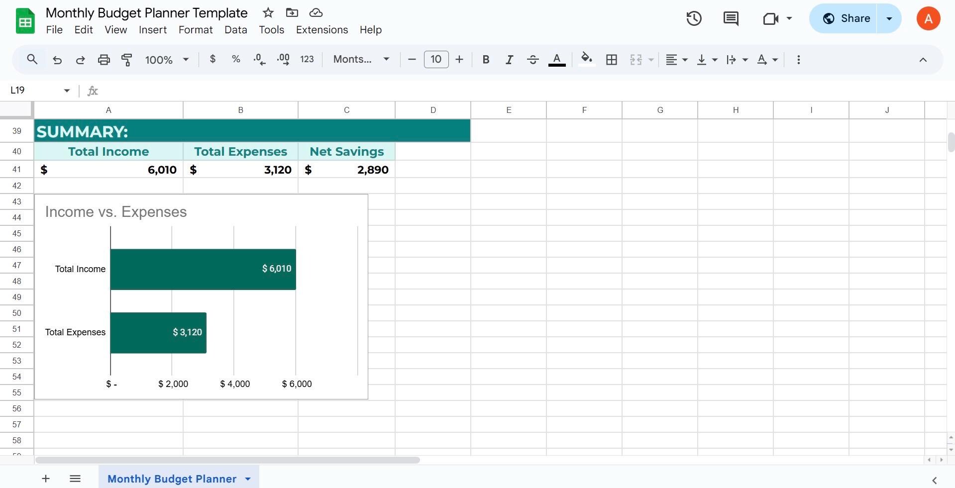Editable Monthly Budget Planner Template Track Income, Expenses ...