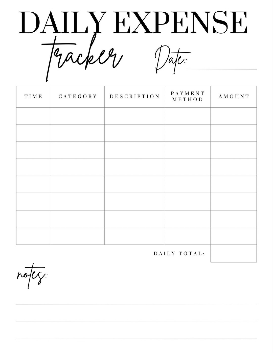 Personal Finance Printables Expense Tracker, Weekly Budget Planner ...