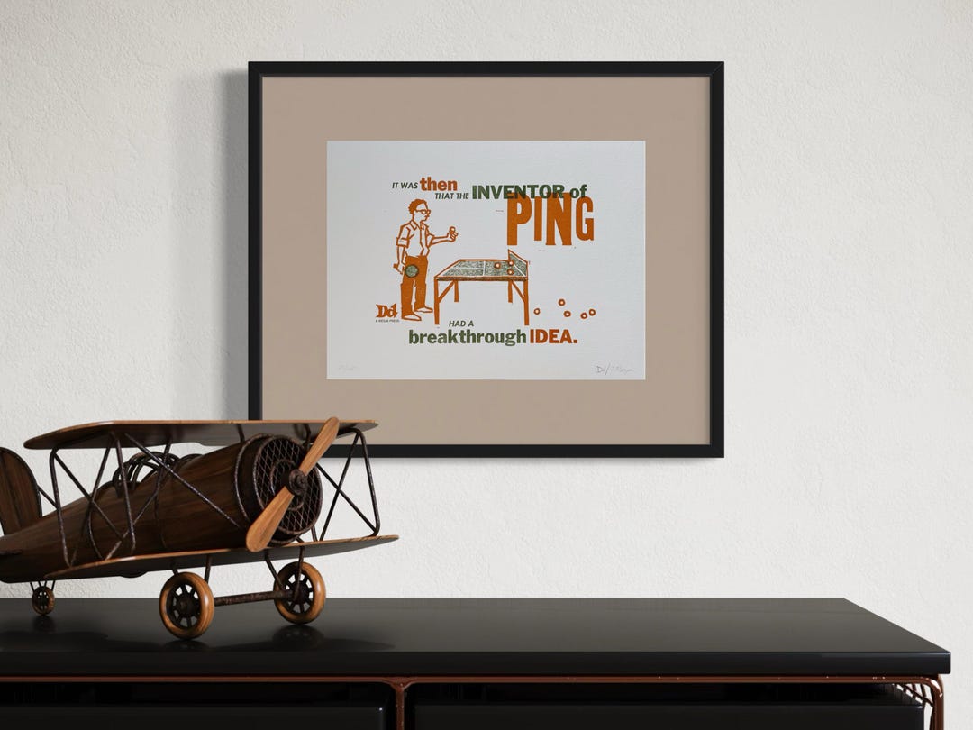 Inventor Humor Letterpress Art Print: New Yorker Cartoonist Drew ...
