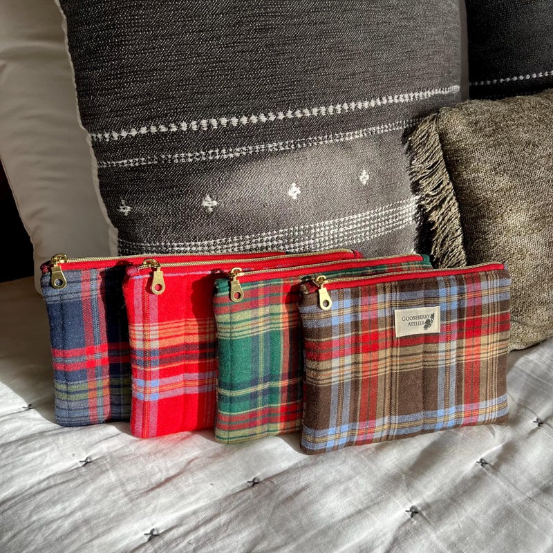 Quilted Flannel Pouch - Etsy