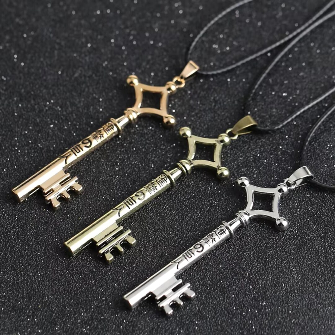 Attack on Titan Necklace Eren Key Pendant Shingeki No Kyojin Anime ...