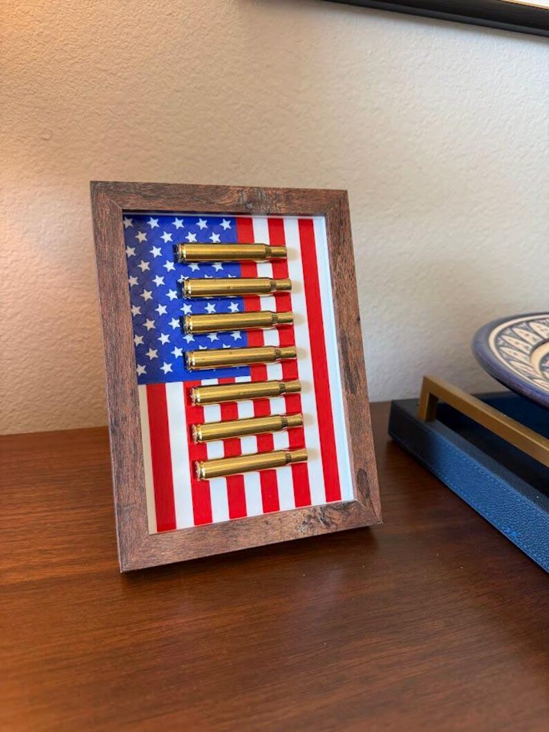 3d-printed Shell Casing Display in Frame: Military Funeral Shadow Box ...