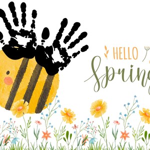 Spring Handprint Crafts - Etsy