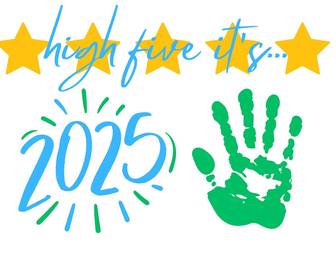 High Five Its 2025 Handprint Craft - Etsy