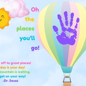 Dr Seuss Handprint Craft - Etsy