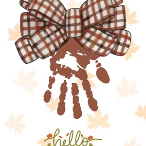 Fall Handprint Craft - Etsy