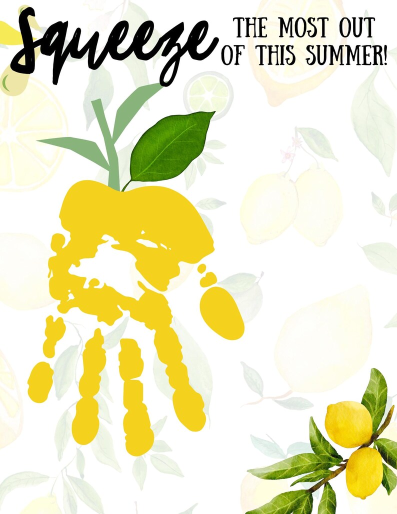 Summer Handprint Craft - Etsy