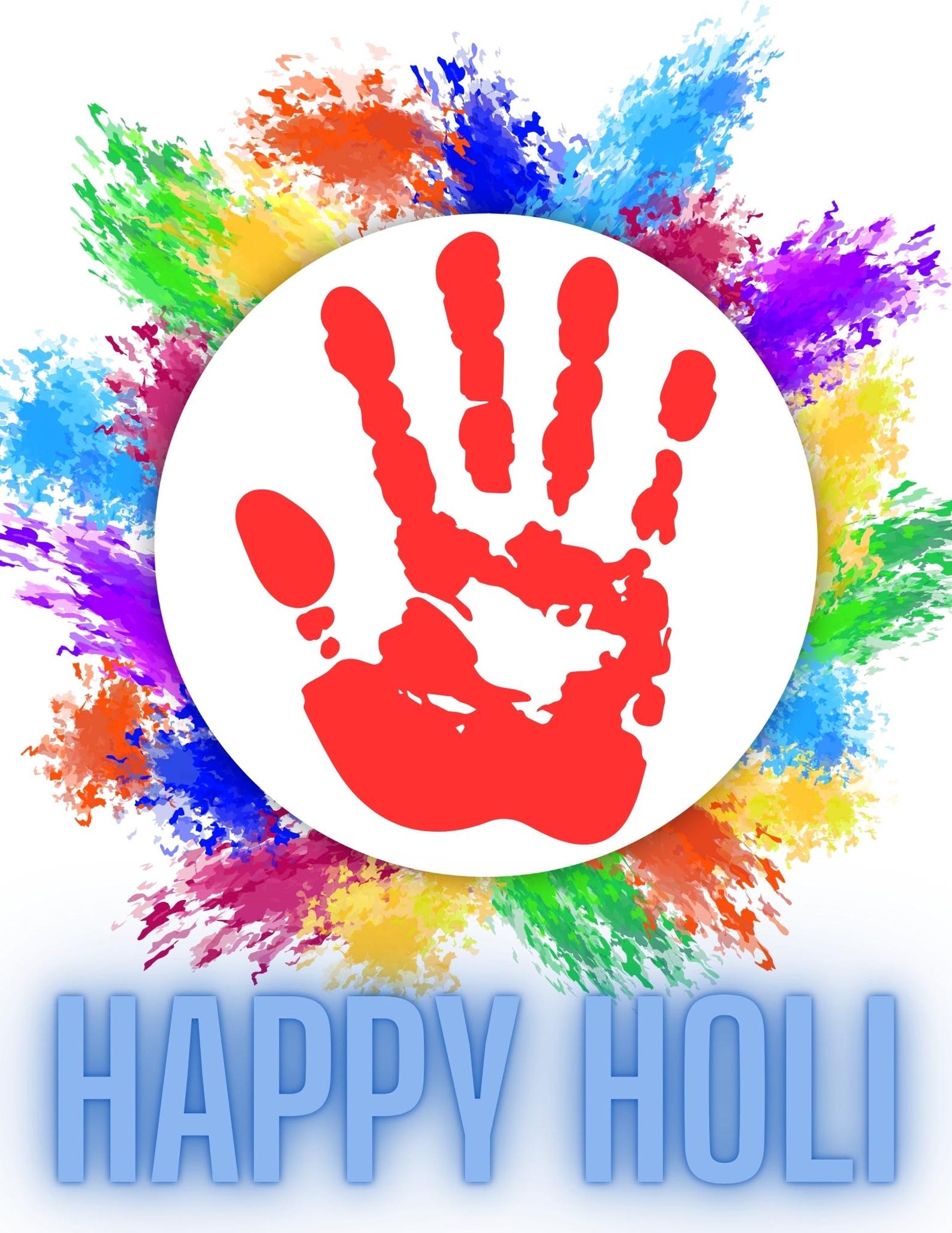Holi Handprint Craft - Etsy