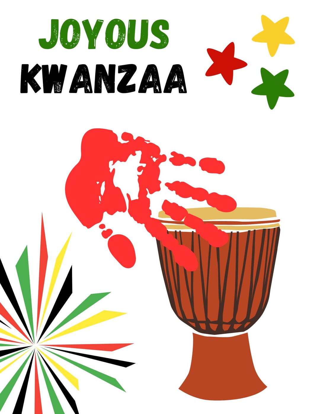 Kwanzaa Handprint Craft - Etsy