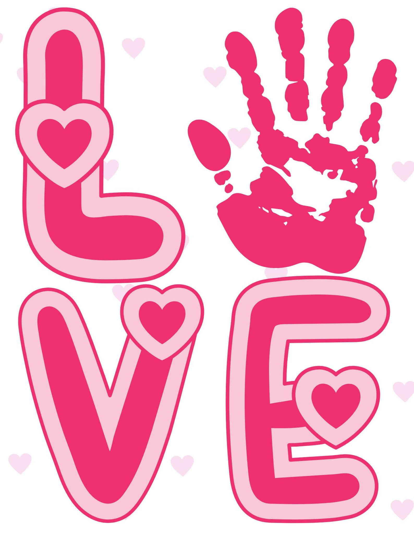 Valentine's Handprint Craft - Etsy