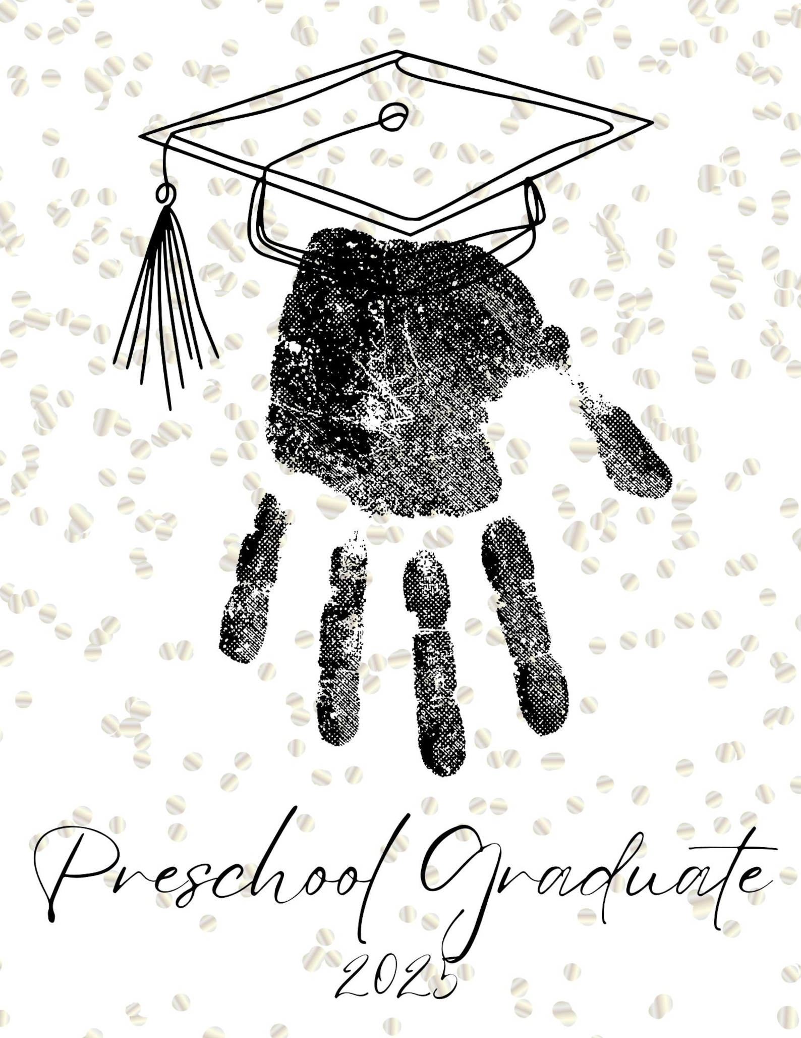 Last Day of School / Graduation Handprint Craft - Etsy