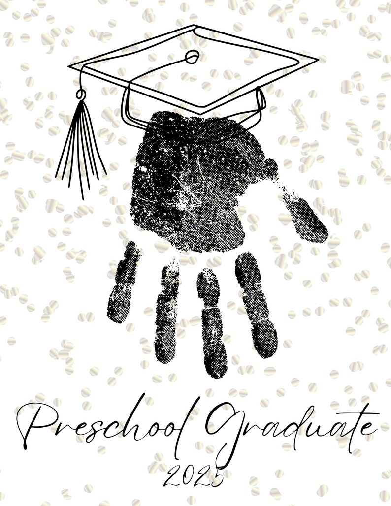 Last Day of School / Graduation Handprint Craft - Etsy