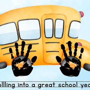Back to School Handprint Craft - Etsy