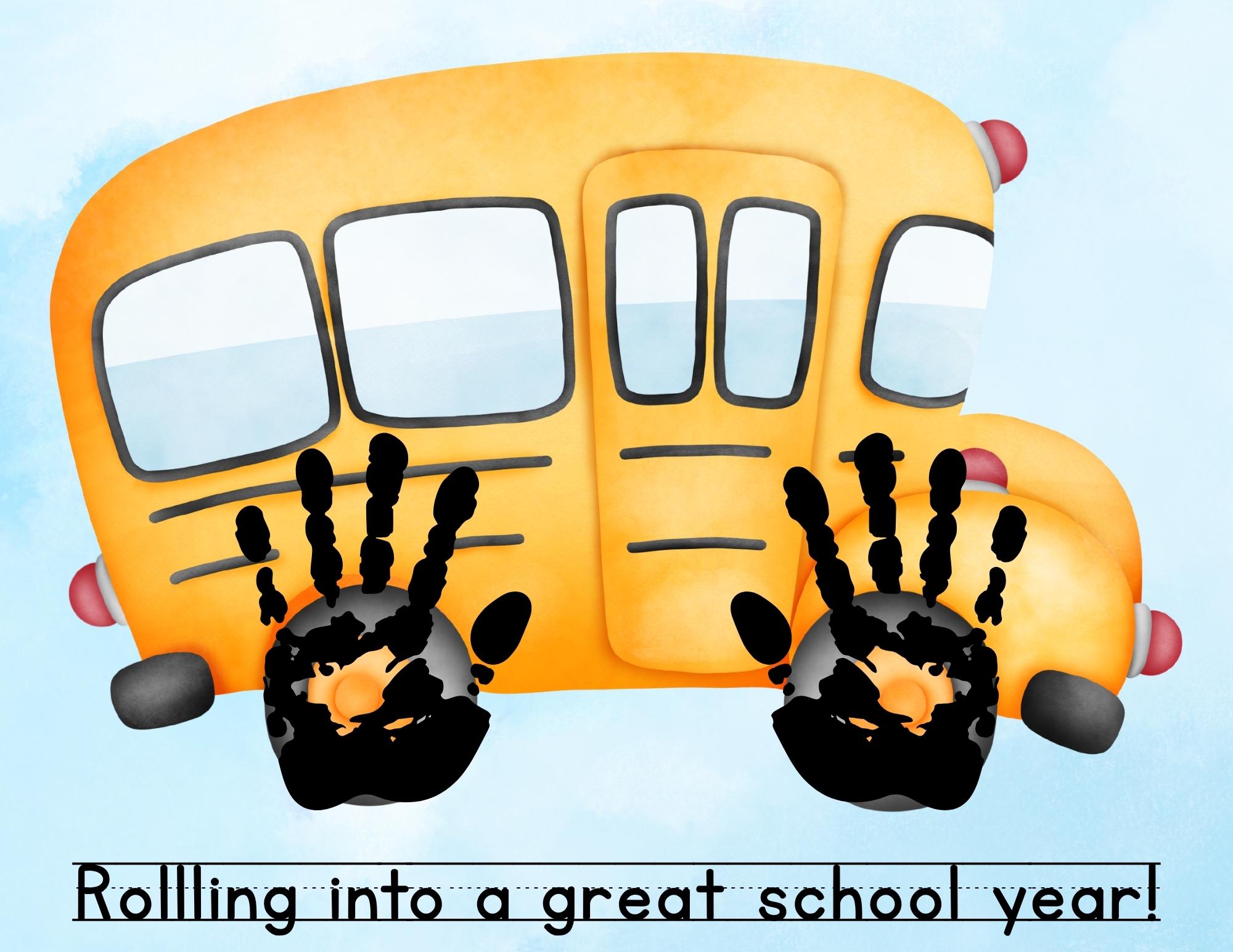 Back to School Handprint Craft - Etsy