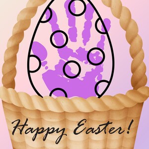 Easter Handprint Craft - Etsy