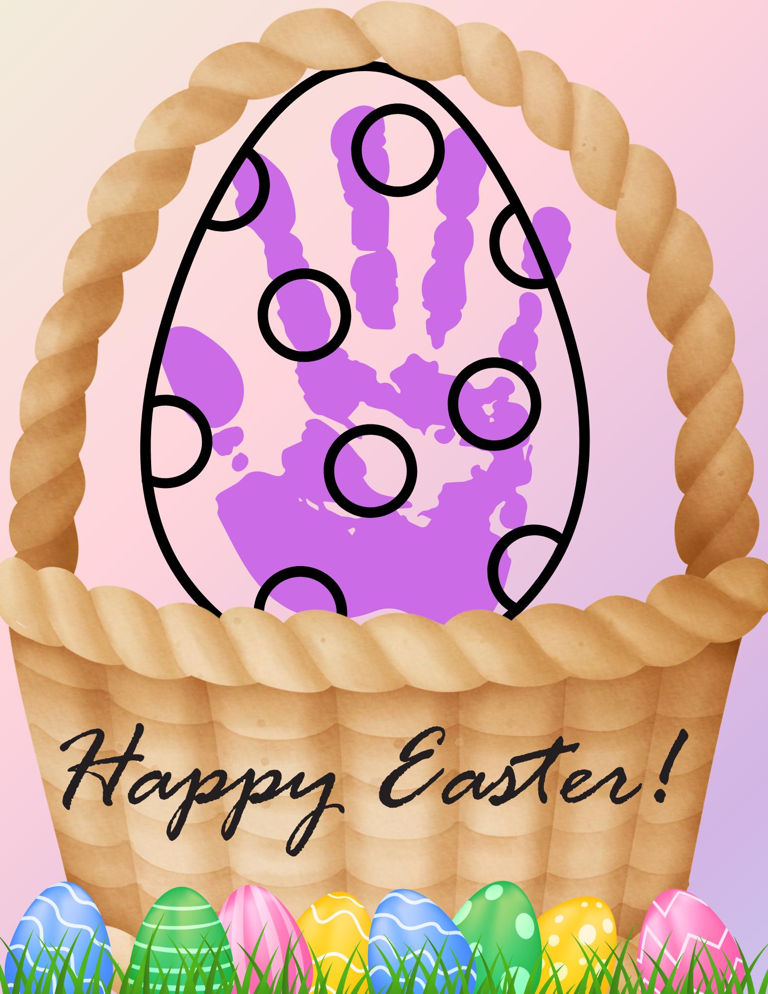 Easter Handprint Craft - Etsy