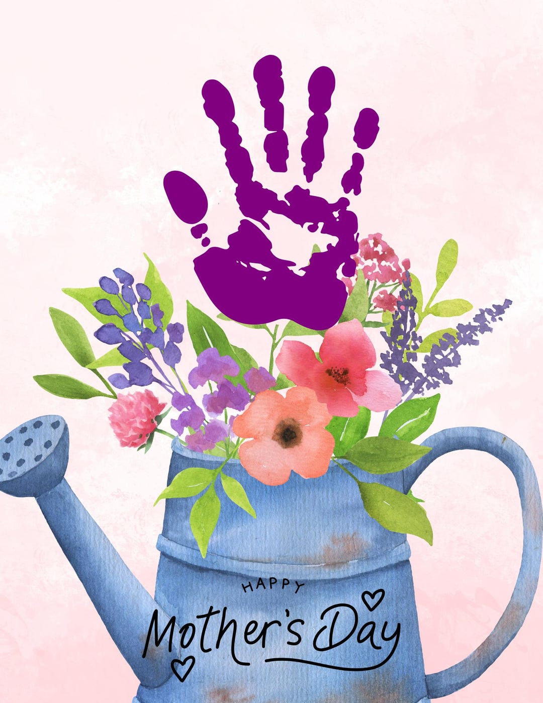 Mothers Day Handprint Crafts - Etsy