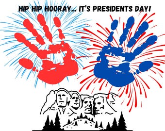 Presidents Day Handprint Craft - Etsy