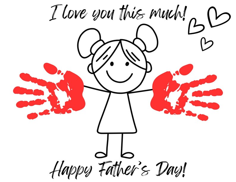 Father's Day Handprint Craft - Etsy