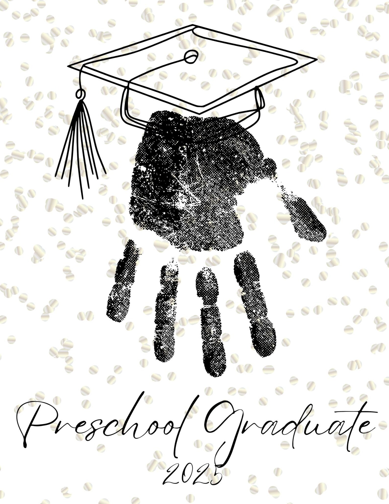 Last Day of School / Graduation Handprint Craft - Etsy