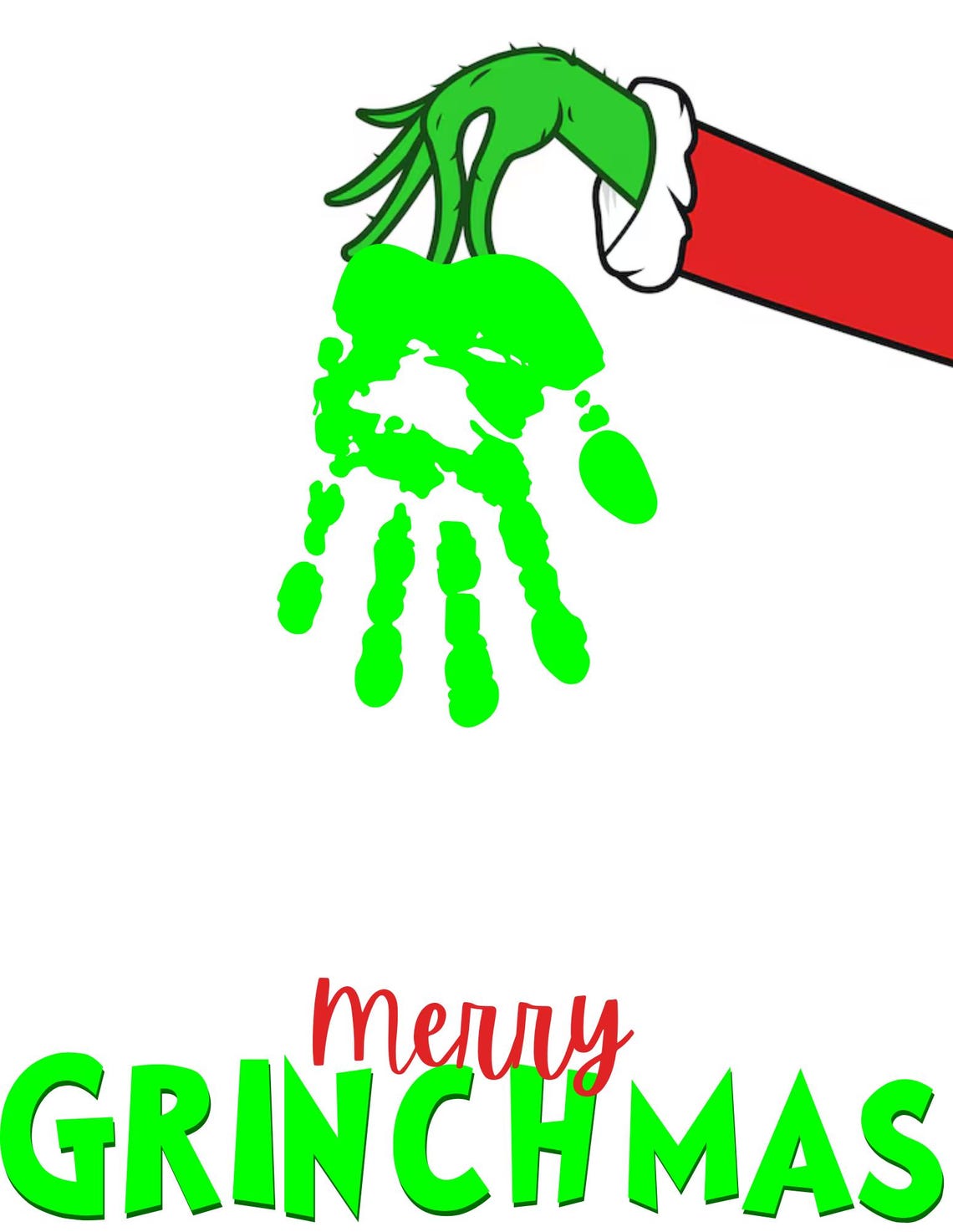 Christmas Handprint Craft - Etsy