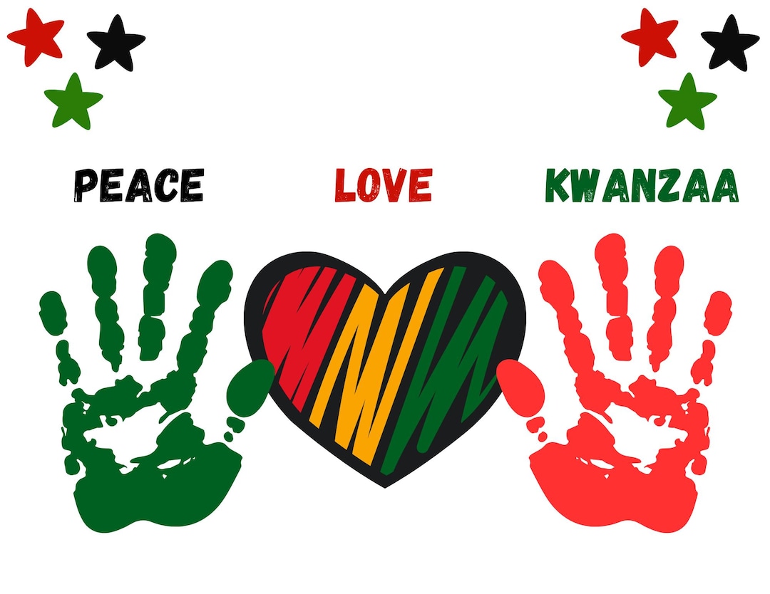 Peace Love Kwanzaa Handprint Craft - Etsy