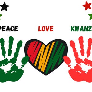 Kwanzaa Handprint Craft - Etsy