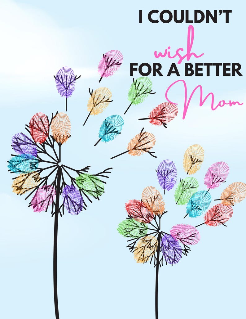 Mothers Day Handprint Crafts - Etsy