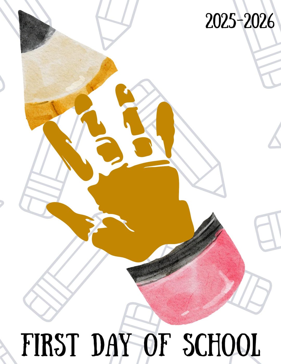 Back to School Handprint Craft - Etsy