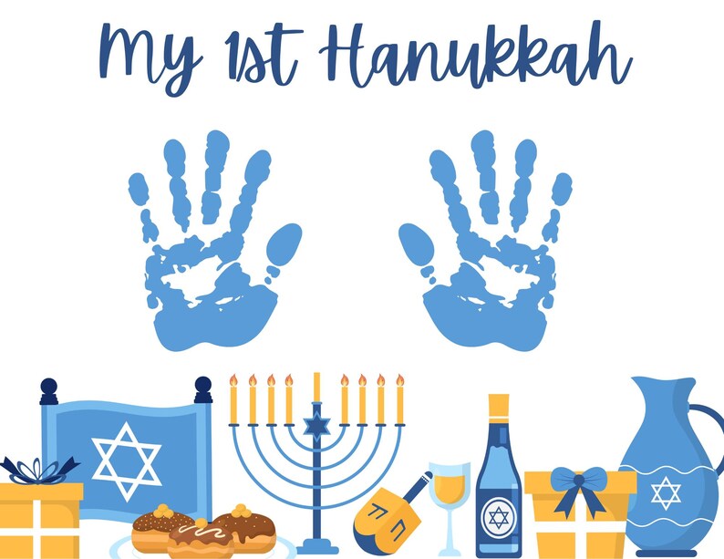 Hanukkah Handprint Craft - Etsy