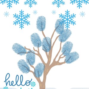 Winter Handprint Craft - Etsy
