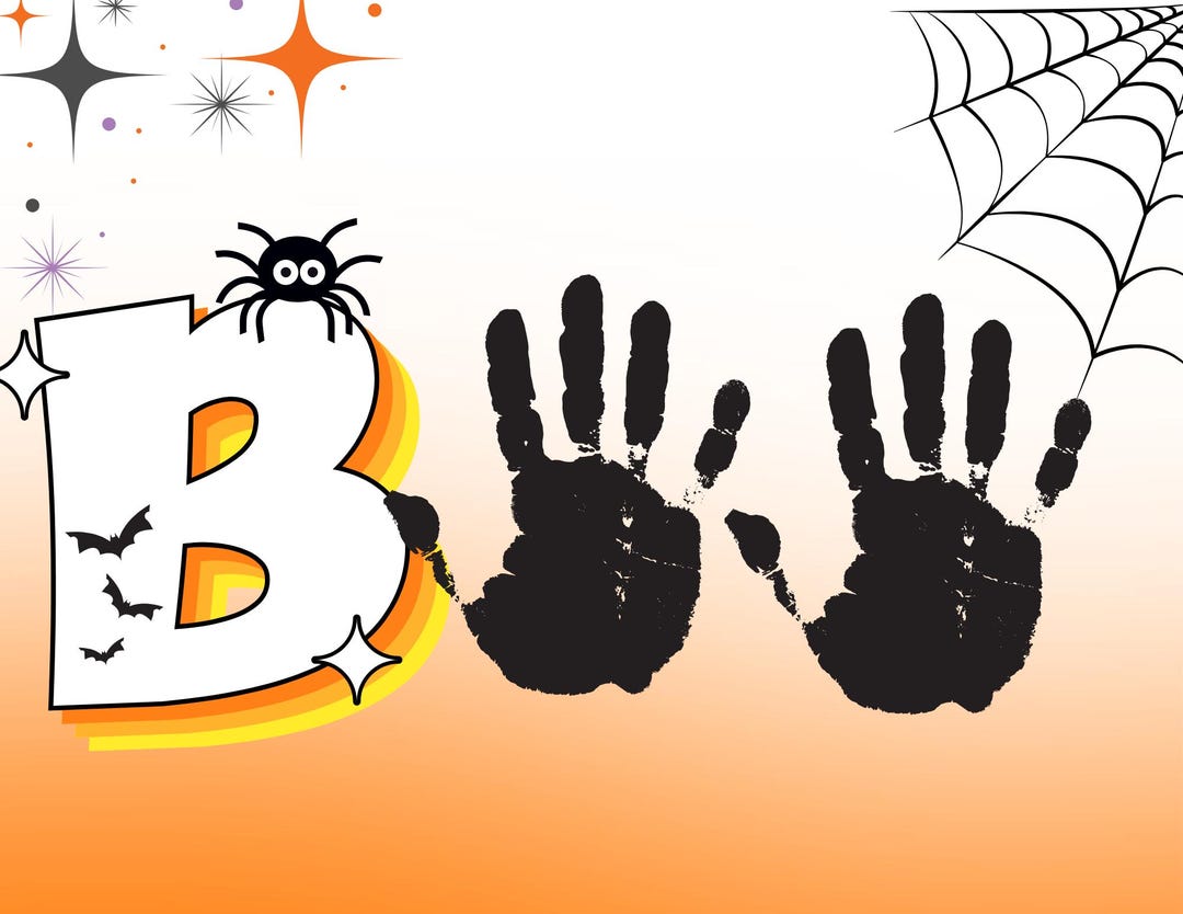Halloween Handprint Craft - Etsy
