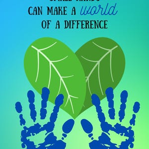 Earth Day Handprint Craft - Etsy