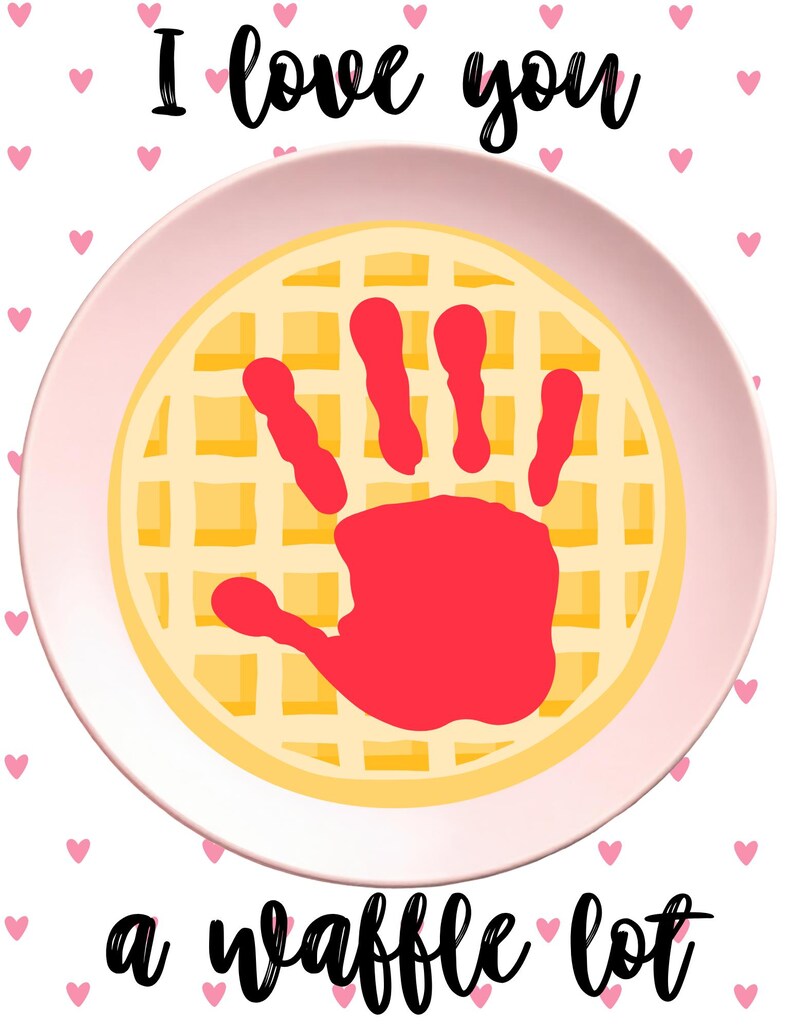 Valentine's Day Handprint Craft - Etsy