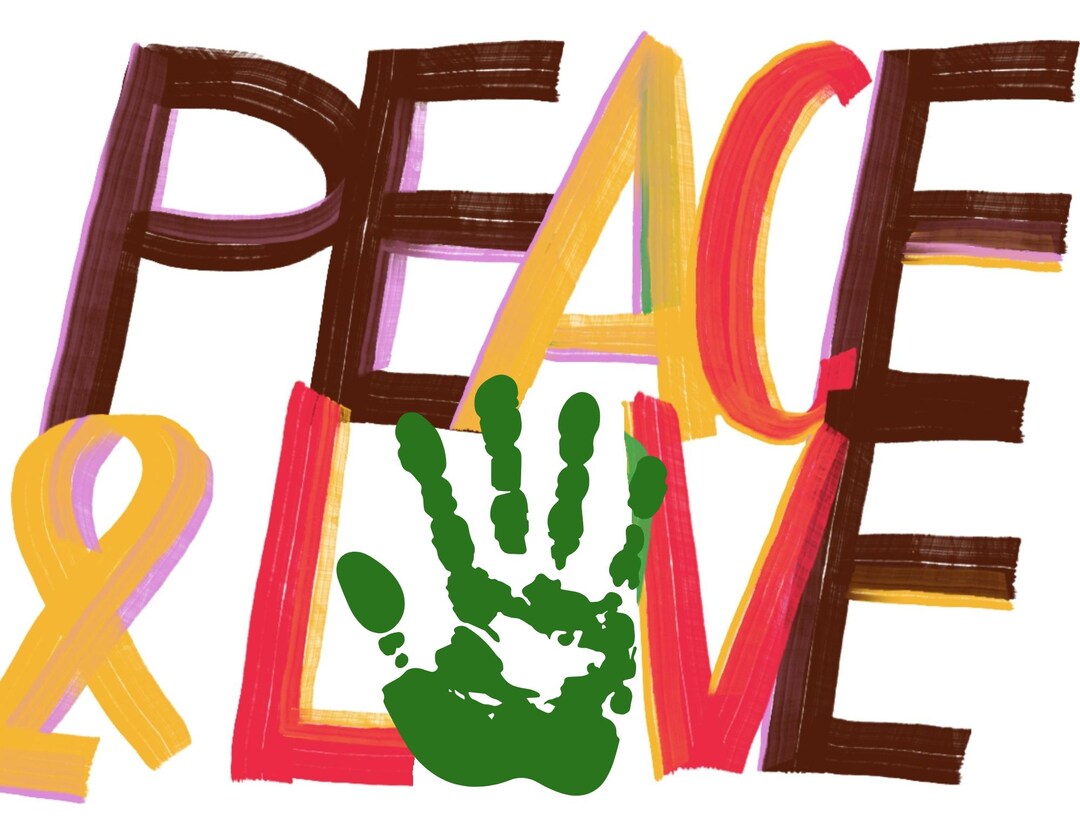Kwanzaa Peace and Love Handprint Craft - Etsy
