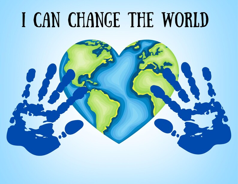 Earth Day Handprint Craft - Etsy