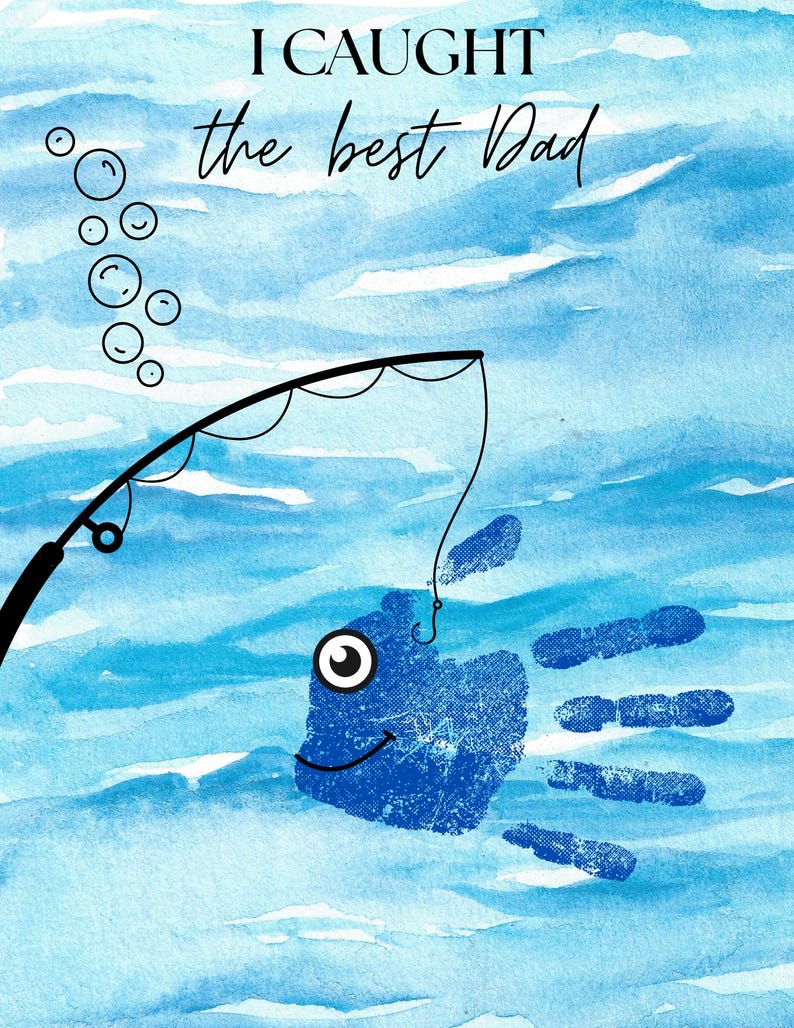 Father's Day Handprint Craft - Etsy