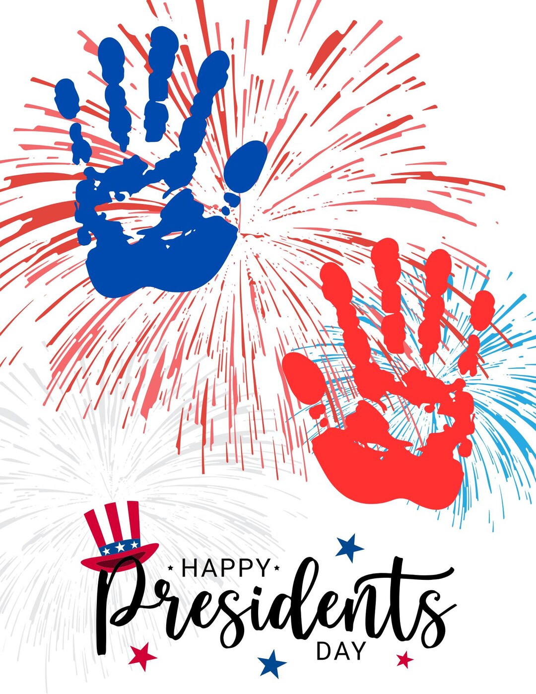 Presidents Day Handprint Craft - Etsy