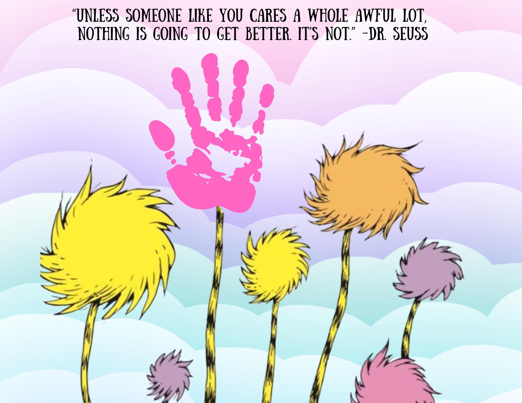 Dr. Seuss Handprint Craft - Etsy