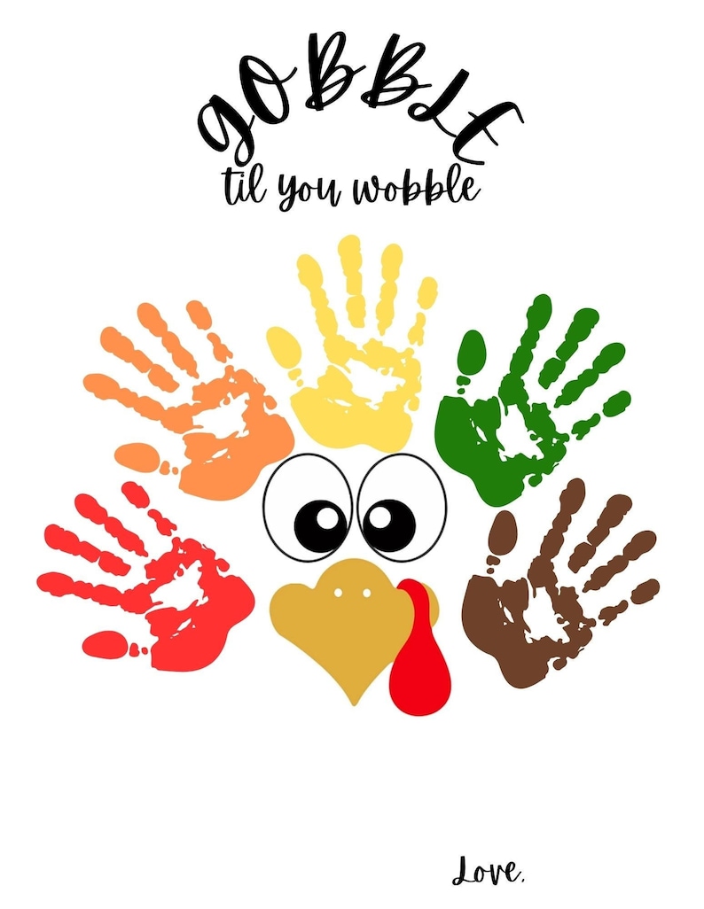 Thanksgiving Handprint Craft - Etsy