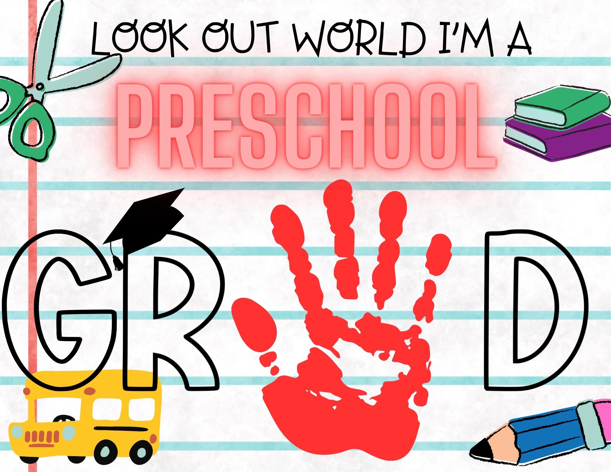 Last Day of School / Graduation Handprint Craft - Etsy