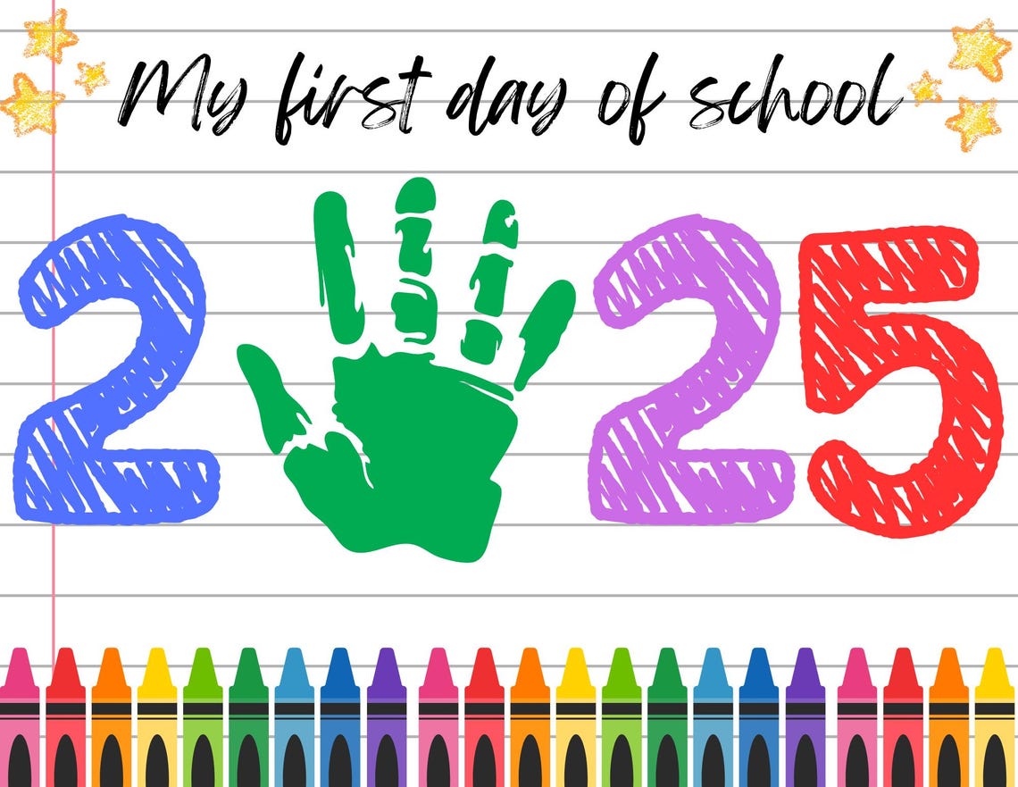 Back to School Handprint Craft - Etsy