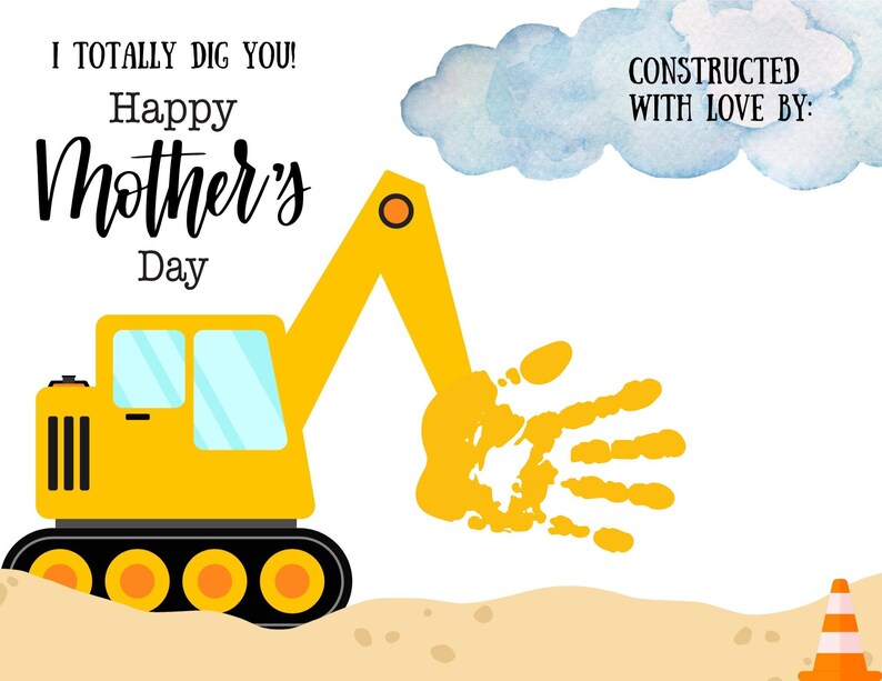 Mother's Day Handprint Craft - Etsy