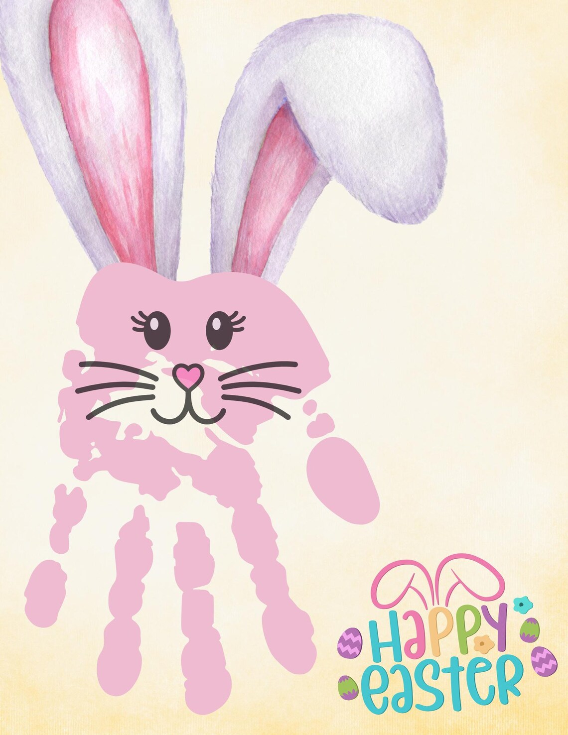 Easter Handprint Craft - Etsy