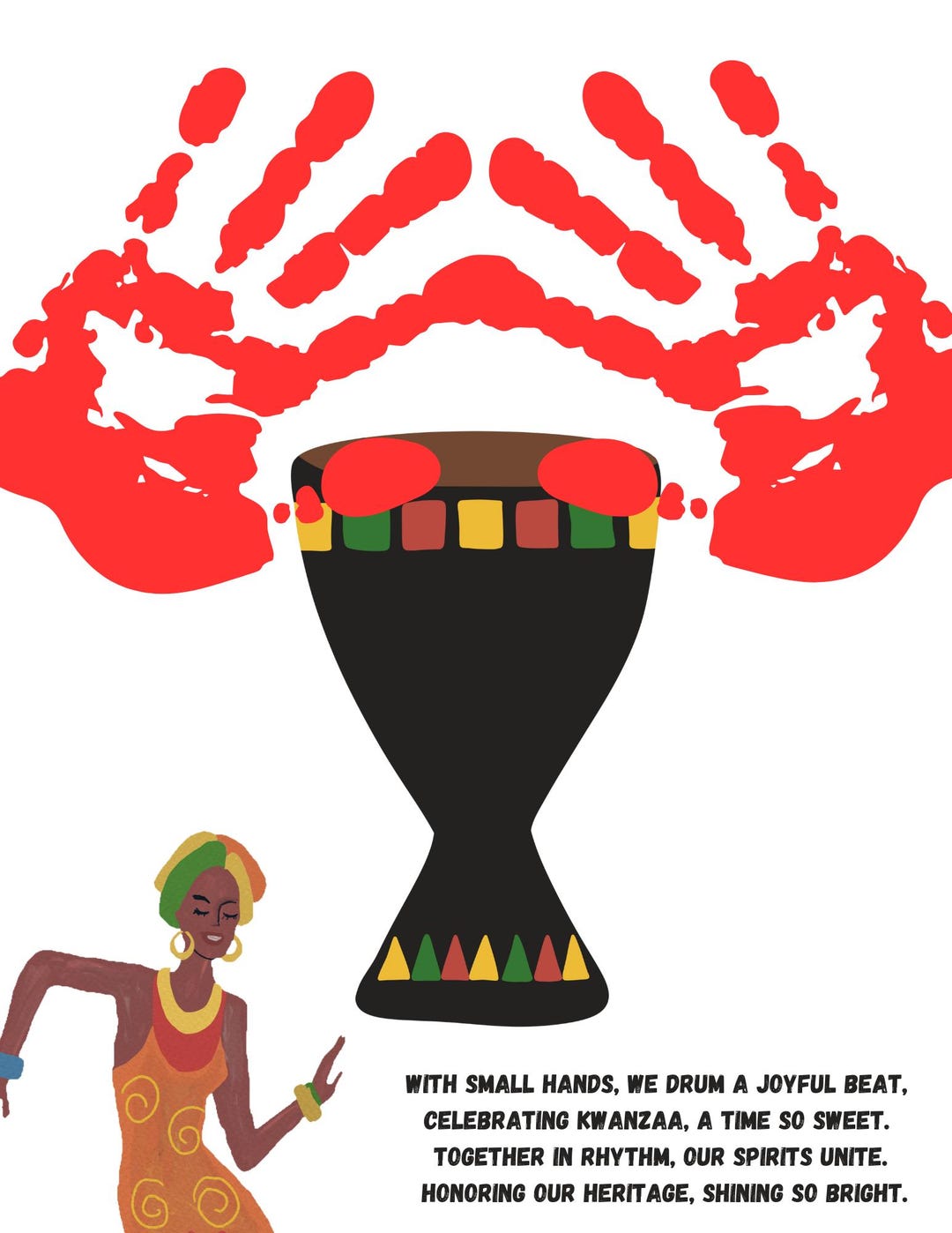 Kwanzaa Handprint Craft - Etsy