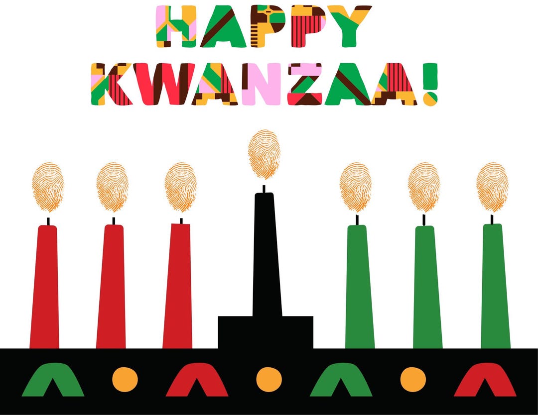 Kwanzaa Fingerprint Craft - Etsy