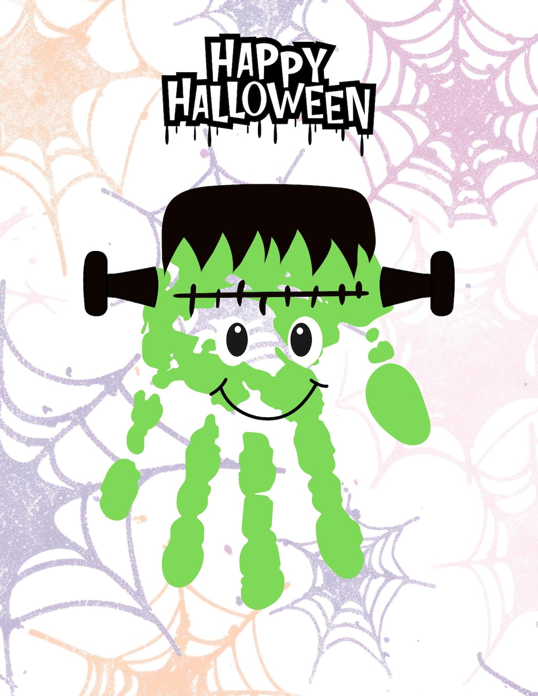 Halloween Handprint Craft - Etsy
