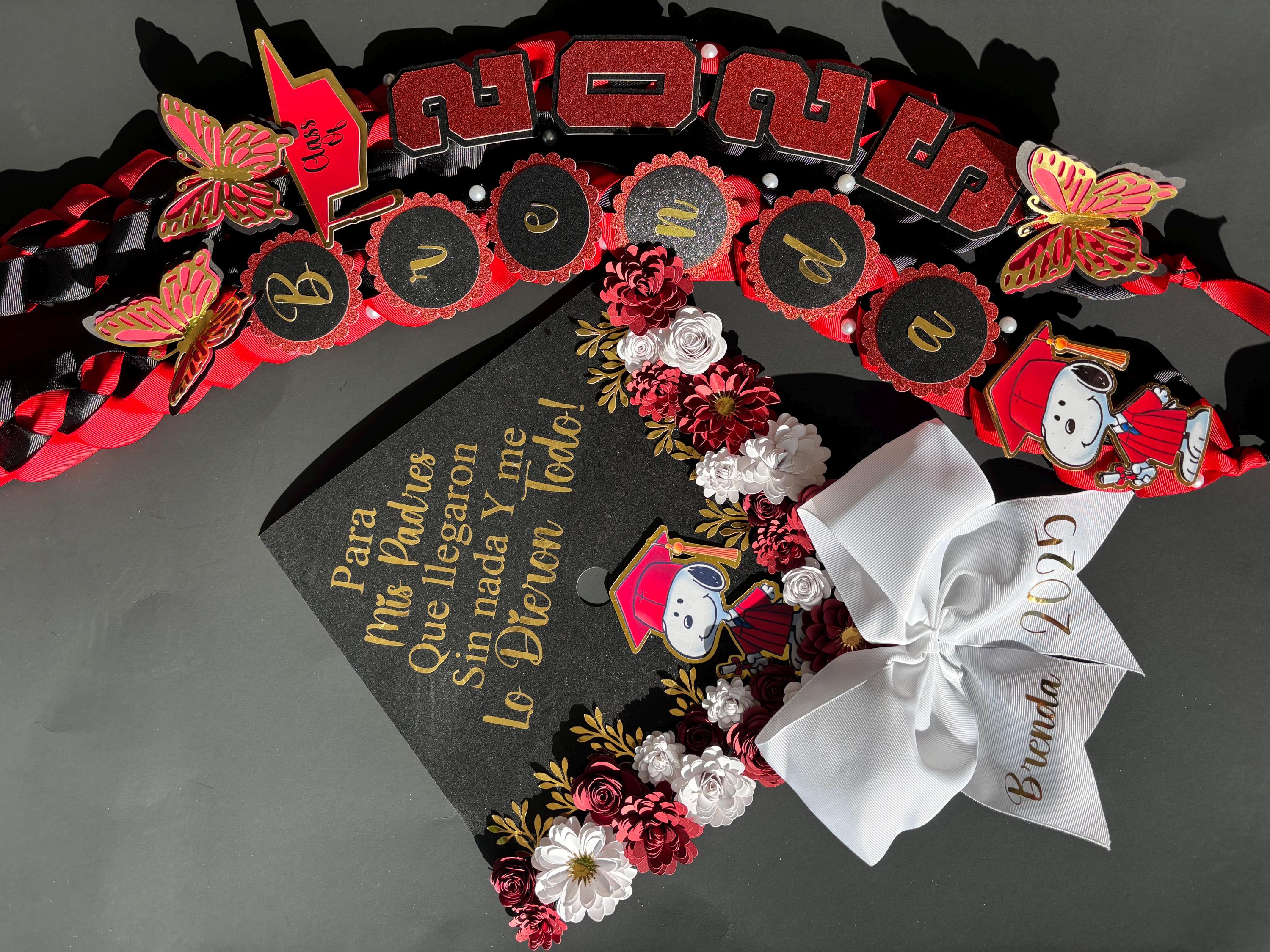 Graduation Lei & Topper Promotion Gift Lei Senior Night Gift Lei ...