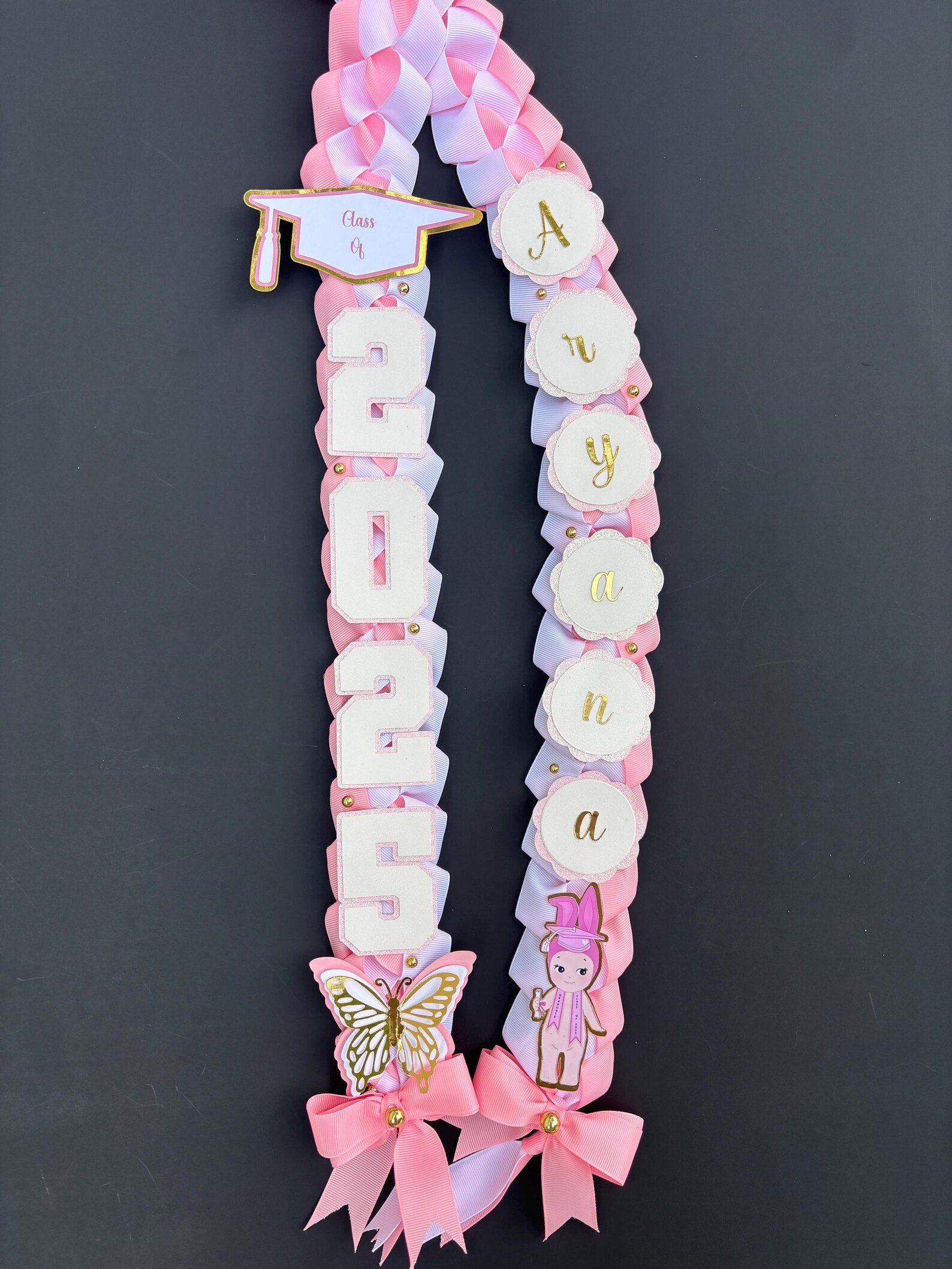 Graduation Lei Promotion Gift Lei Senior Night Gift Lei Braided Ribbon ...