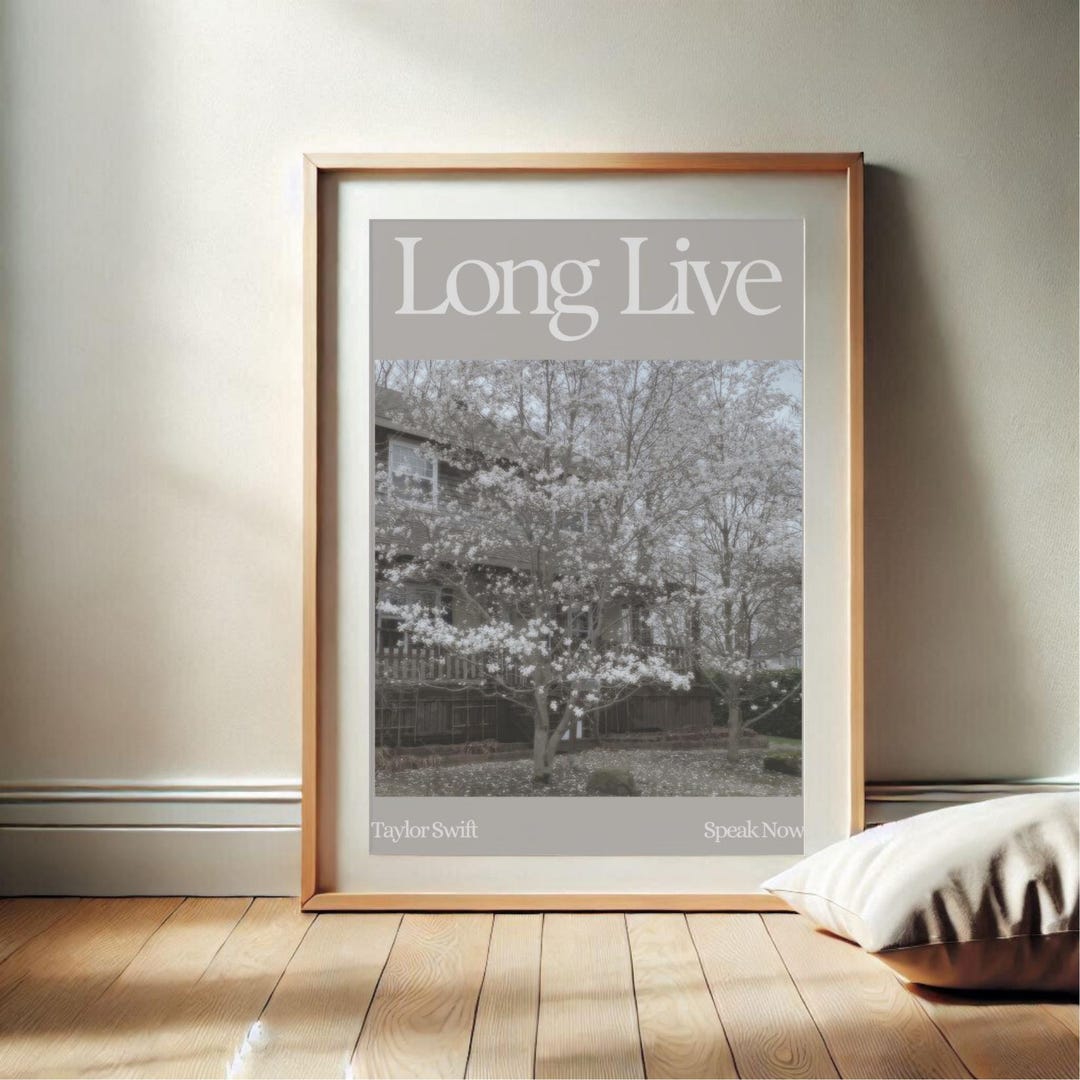 Long Live Art Print, Taylor Swift Inspired Digital Art, Speak Now Album ...